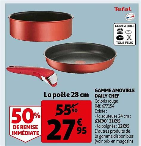 Promo Gamme Amovible Daily Chef Tefal Chez Auchan ICatalogue Fr
