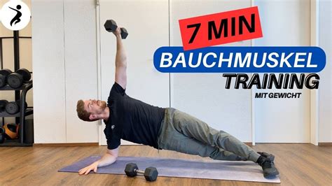 7 MINUTEN BAUCHMUSKELTRAINING Mit Gewicht Bauchmuskeltraining