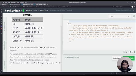 Weather Observation Station Sql Basic Select Hackerrank Solution