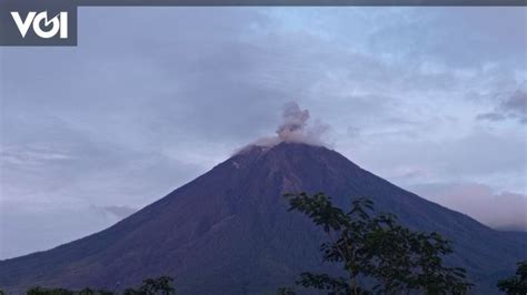 Semeru Kembali Erupsi Lontarkan Abu Setinggi 800 Meter