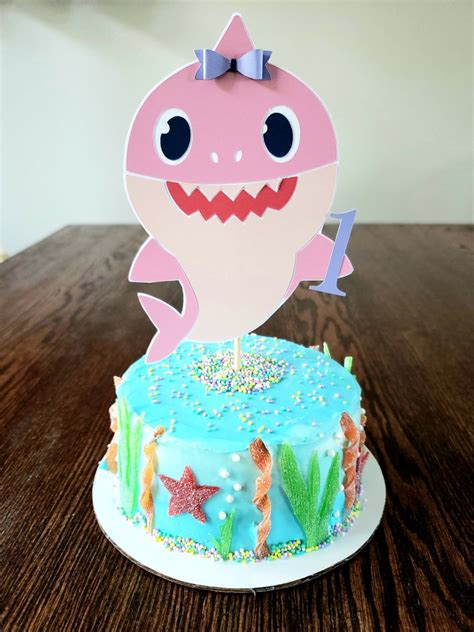 Once Daily DIY Baby Shark Ocean Themed Cake