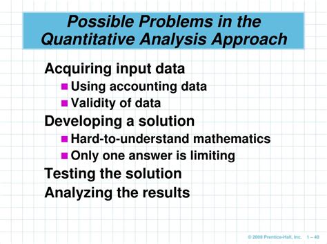 PPT Introduction To Quantitative Analysis PowerPoint Presentation