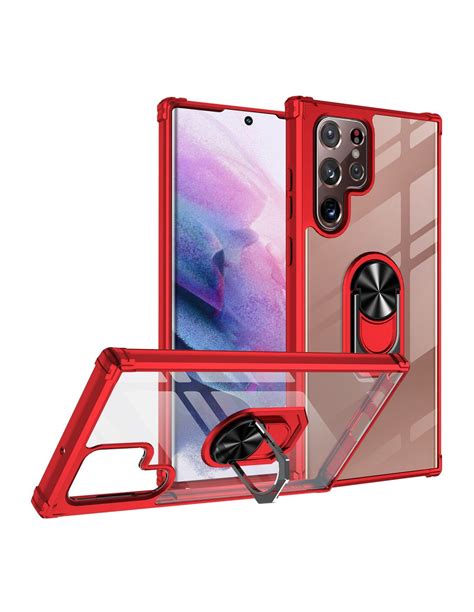 Coque Samsung Galaxy S23 Ultra Transparent Anneau Support