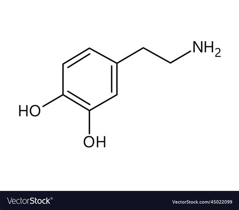 Dopamine Chemical Formula Dopamine Chemical Molecular Structure The
