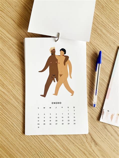 NAKED Calendar 2023 Etsy Hong Kong