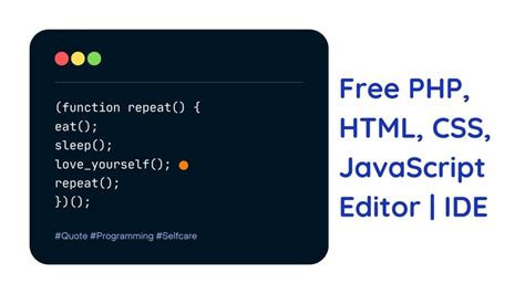 free php html css javascript typescript editor