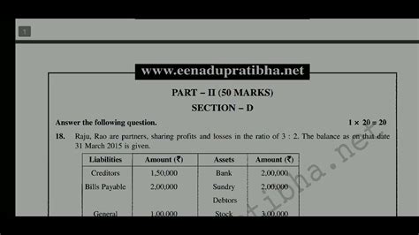 Inter Nd Year Commerce Model Question Paper For Inter Nd Year