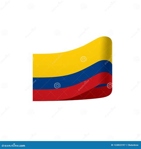 Bandera De Colombia Ejemplo Del Vector Stock de ilustración