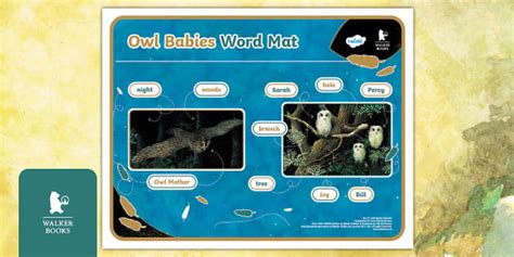 Free Owl Babies Word Mat Hecho Por Educadores Twinkl