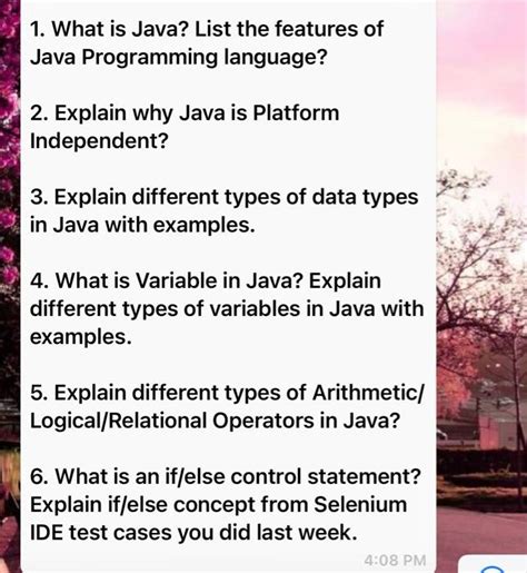 solved 1 what is java list the features of java