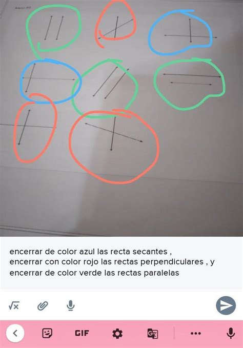 Encerrar De Color Azul Las Recta Secantes Encerrar Con Color Rojo Las