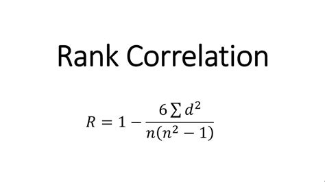 how to do rank correlation statistical analysis tutorial 9 youtube