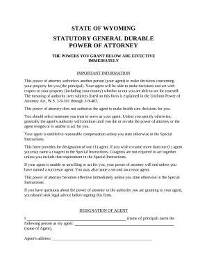 Wyoming General Doc Template PdfFiller