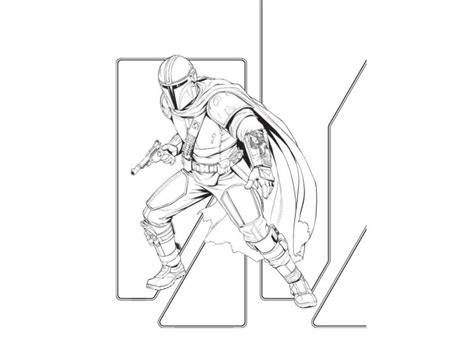 Dibujos De Mandalorian Para Colorear