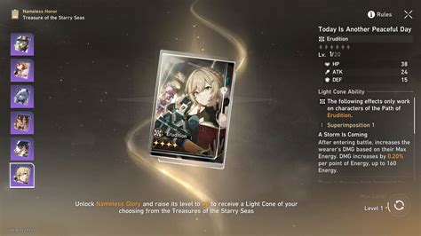 All Nameless Honor Light Cones In Honkai Star Rail