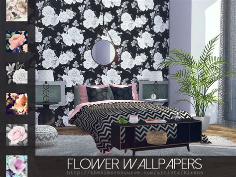 The Sims Resource Flower Wallpapers