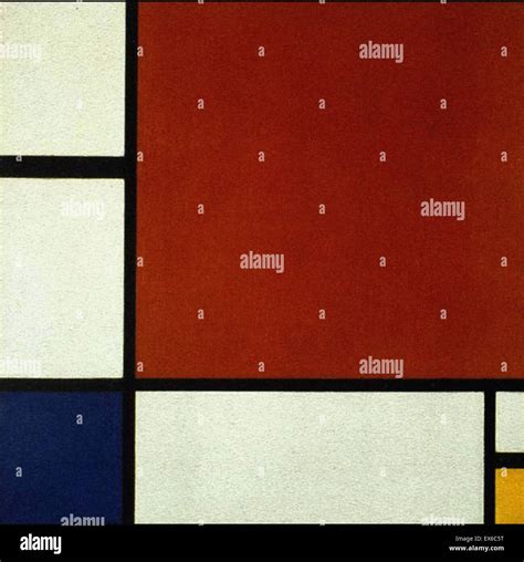 Piet Mondrian II Composición en rojo azul y amarillo Fotografía de