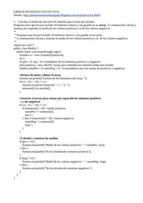 PDF Ejercicios Resueltos En Java DOKUMEN TIPS