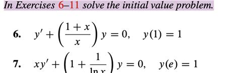 solved in exercises 6 11 solve the initial value problem 1