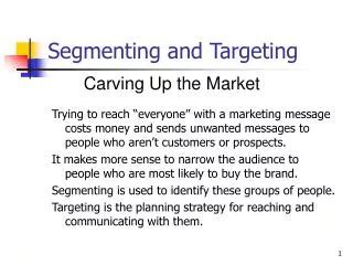 Ppt Chapter Segmenting And Targeting Markets Powerpoint