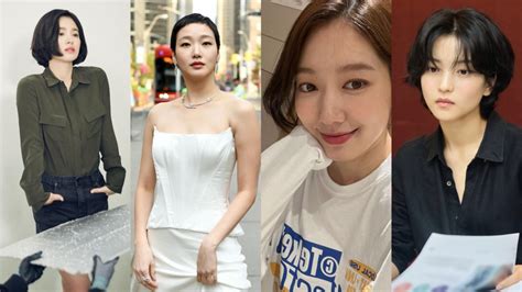 Deretan Potret Cantik Aktris Korea Yang Bikin Pangling Dengan Rambut