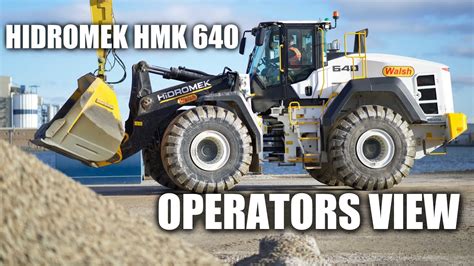 Hidromek HMK 640 Wheel Loader In Cab View YouTube