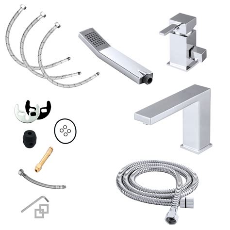 BATERIA WANNOWA NAWANNOWA 3 OTWOROWA NOVA STOJĄCA PRYSZNIC KRAN CHROM