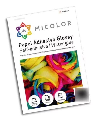 Papel Foto Adhesivo Glossy A G Hojas Anti Xido Cuotas Sin