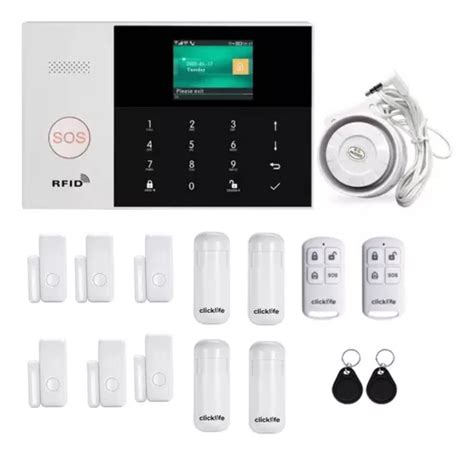 Alarma Casa Negocio Gsm 4g Wifi Inalámbrica Touch app Kit10 Cuotas