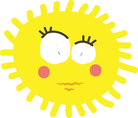A Bright Yellow Sun Vector Or Color Illustration Vector Art At