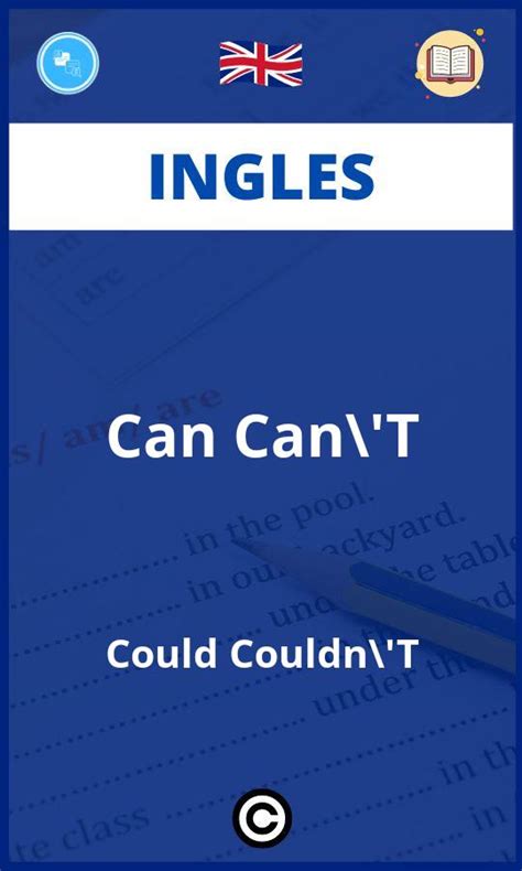 Ejercicios Can Can T Could Couldn T Ingles PDF Explicacion Y Soluciones