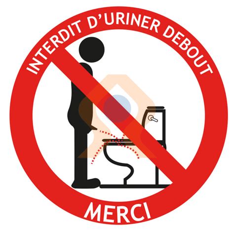 Picto Interdit D Uriner Debout