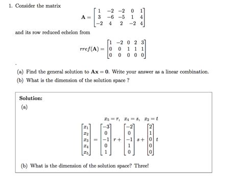 solved consider the matrix a [1 2 2 0 1 3 6 5 1 4