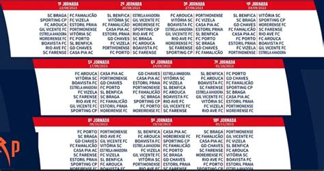 Calendário da Liga Portugal Betclic 23 24 DOMINIODEBOLA