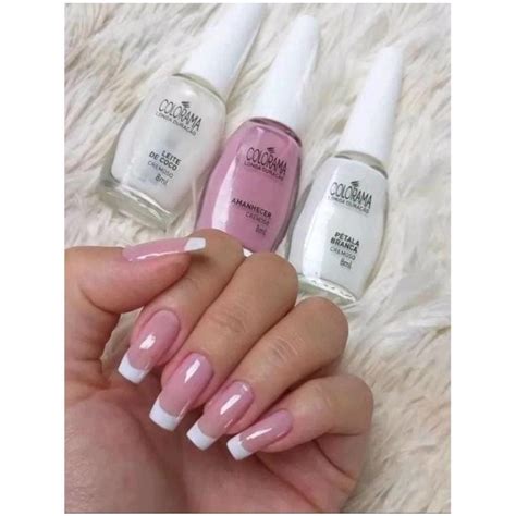 Kit Unhas Francesinha 3 Esmaltes Cores Super Top Da Colorama