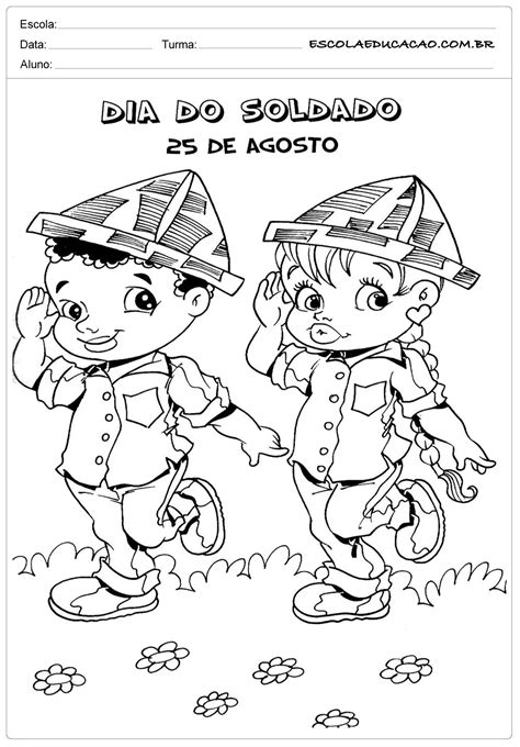 Atividade Dia Do Soldado Atividade Para Colorir Escola Educa O