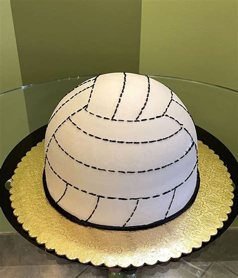 Volleyball Shaped Cake Classy Girl Cupcakes