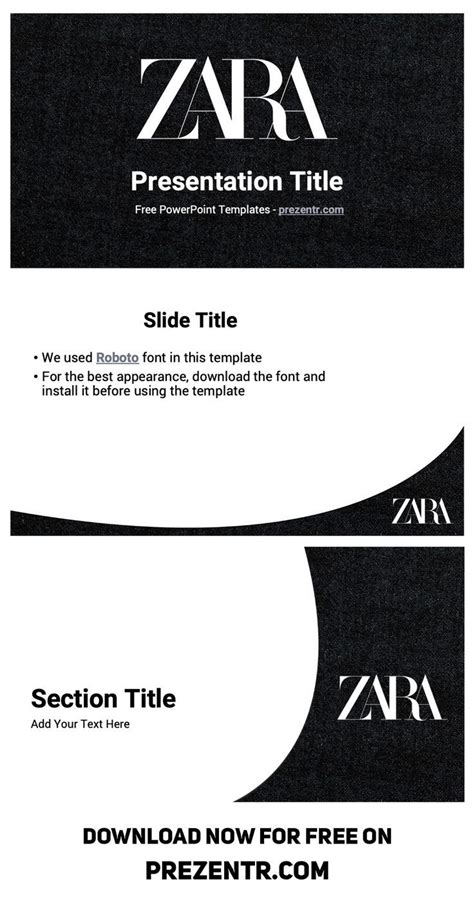ZARA PowerPoint Template Powerpoint Templates Powerpoint Templates