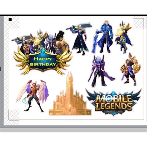 Happy Birthday Mobile Legends Cake Topper Ubicaciondepersonas Cdmx Gob Mx