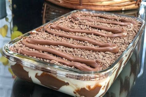 Sobremesa De Leite Ninho Trufado Nutella Dos Deuses Essa Receita