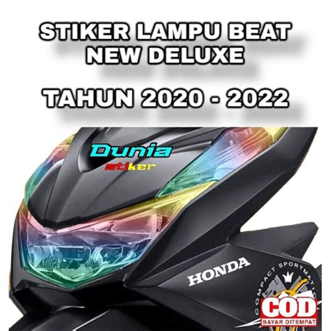 Jual Sticker Stiker Variasi Lampu Beat New Deluxe Shopee