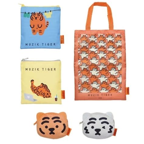 駿河屋 全5種セット MUZIK TIGER ポーチコレクションバック袋類