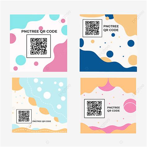 Símbolo De Código Qr PNG Degradado Scan Diseño De Código Qr PNG y