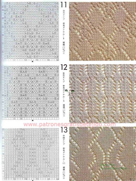 40 Patrones De Puntadas Dos Agujas Descarga Gratis Crochet Y Dos