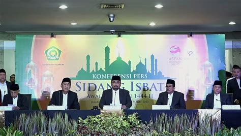 Pemerintah Tetapkan 1 Ramadan 1444H Jatuh Pada Kamis 23 Maret 2023
