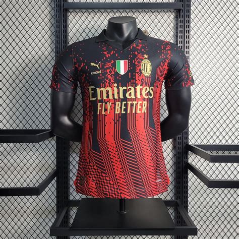 Versión Para Jugadores Camiseta De Fútbol Especial AC Milan 2023 2024