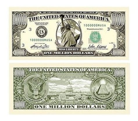 Billete Tradicional De Un Mill N De D Lares Env O Gratis