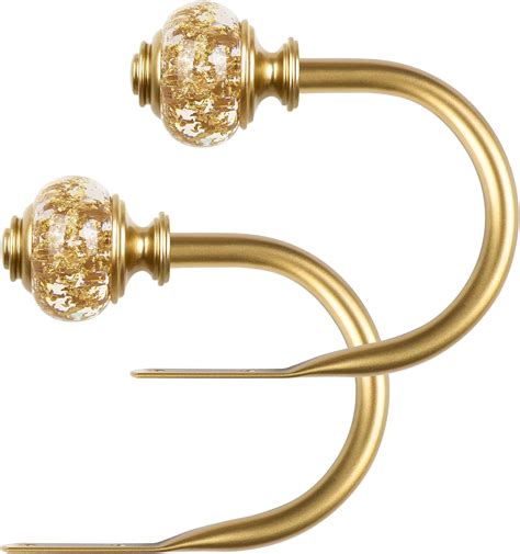 USFOOK Paquete de 2 soportes para cortinas alzapaños decorativos