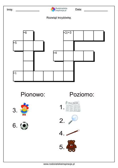 Krzy Wki Dla Dzieci Do Druku Pdf Za Darmo Rodzicielskieinspiracje Pl