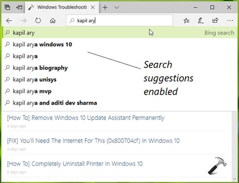 How To Enable Disable Site And Search Suggestions In Microsoft Edge